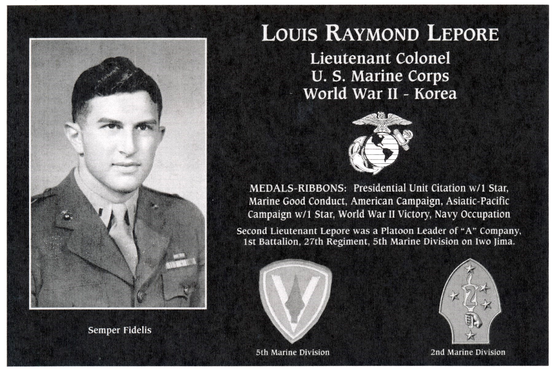 Louis Lepore Obituary - Bonita, CA