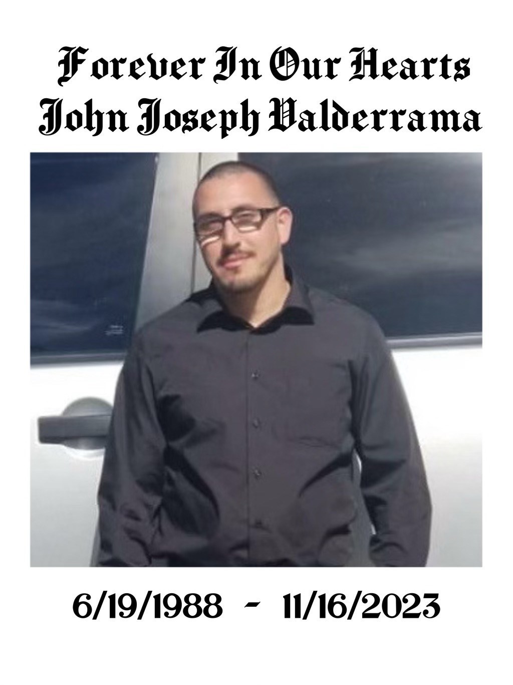 John Joseph B. Valderrama Obituary - San Bernardino, CA