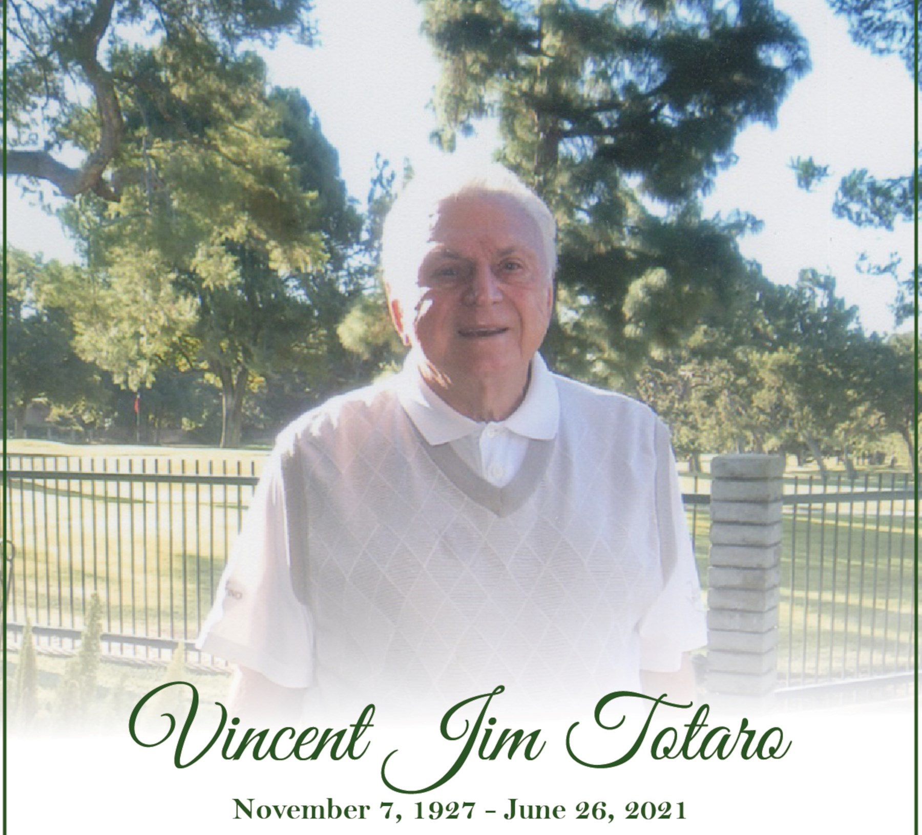Vincent Totaro Obituary - Ontario, CA