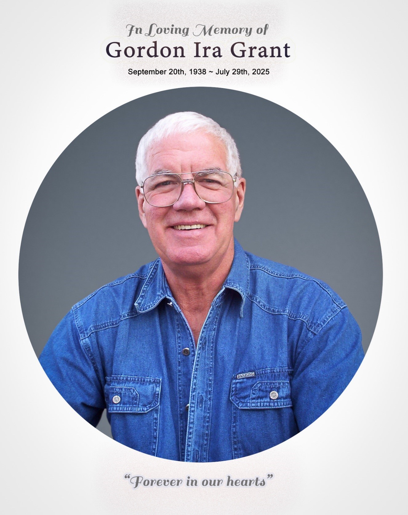 Gordon Grant Obituary - Prince George, BC