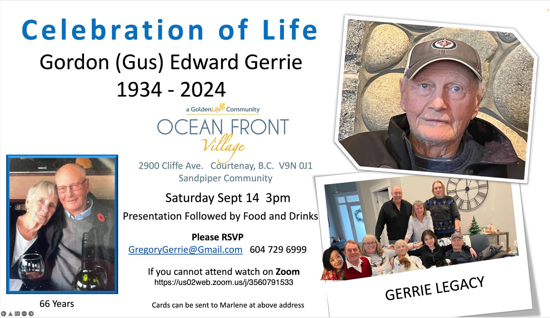 Gordon Gerrie Obituary - Courtenay, BC