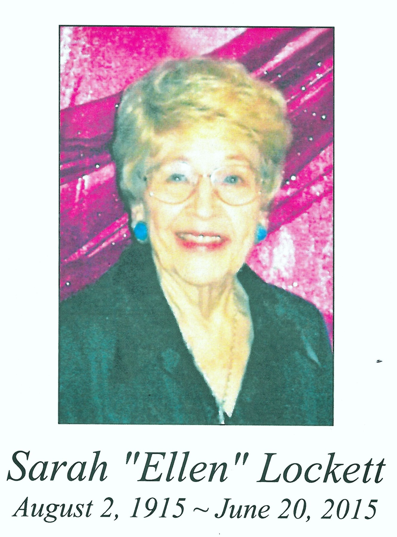 Sarah "Ellen" Lockett Obituary - Wheat Ridge, CO