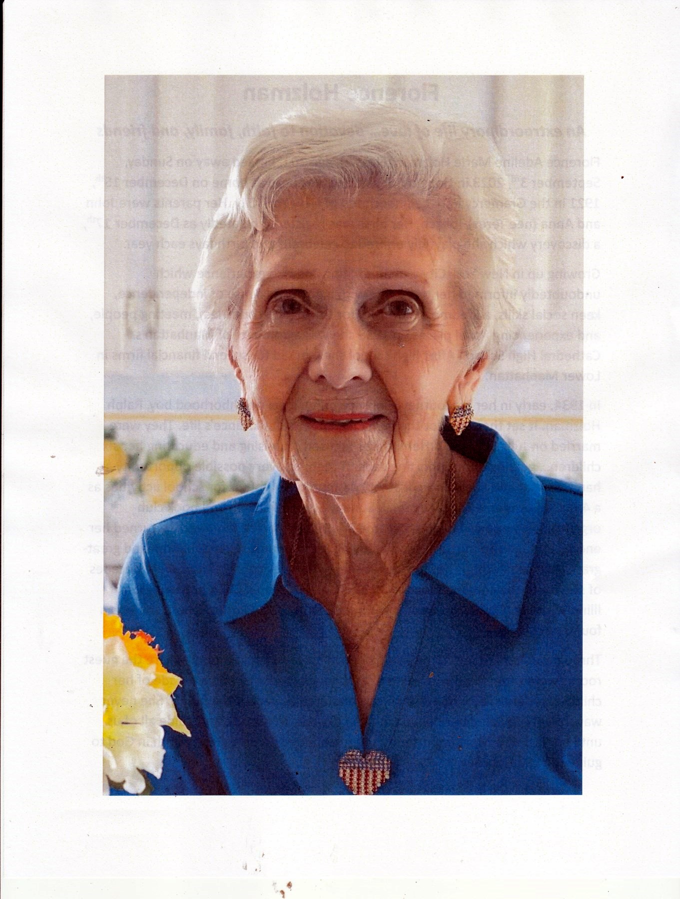 Florence Holzman Obituary - Houston, TX