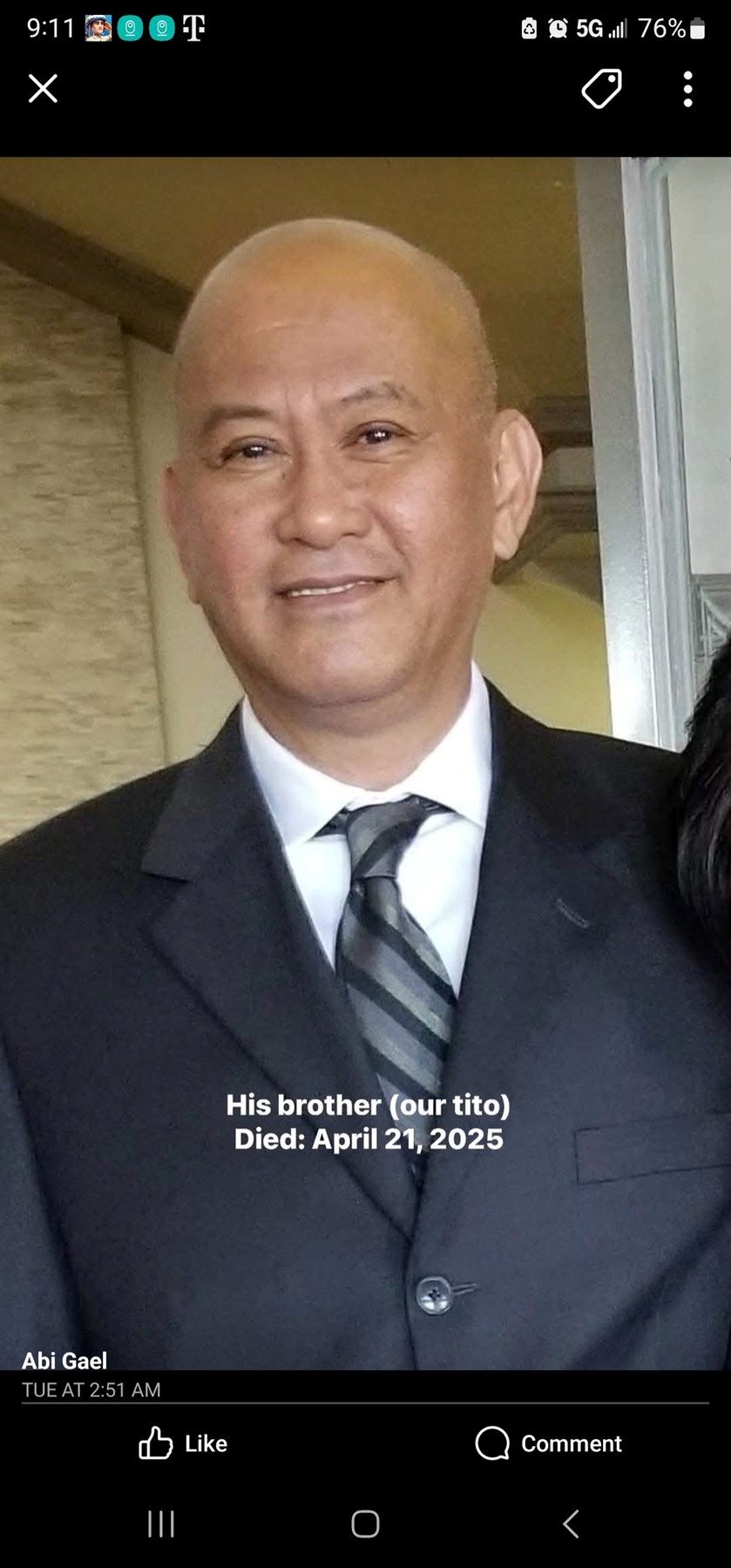 Jose Tomeldan Obituary - Grand Prairie, TX