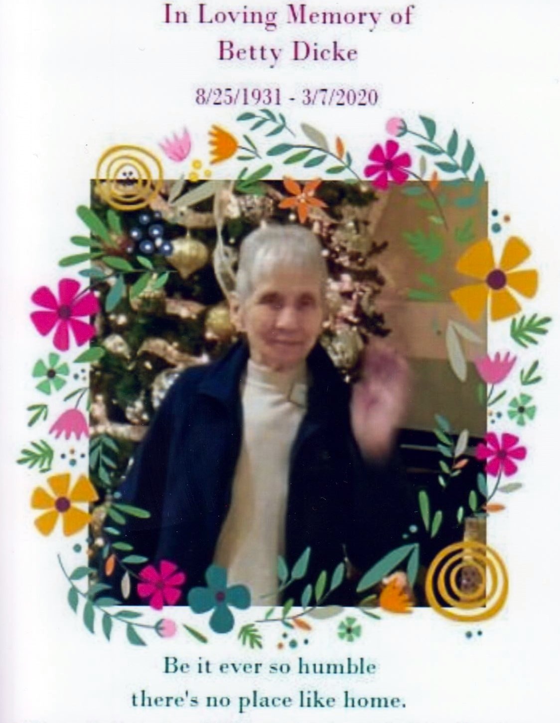 Betty Dicke Obituary - Las Vegas, NV